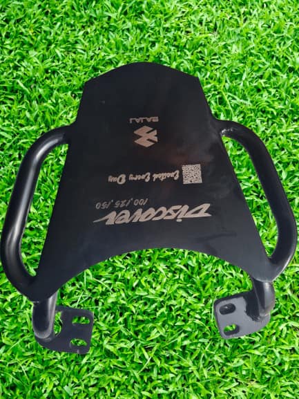 Bajaj Discover 100/125/150cc Back carrier with Grab-rail. - Malpati