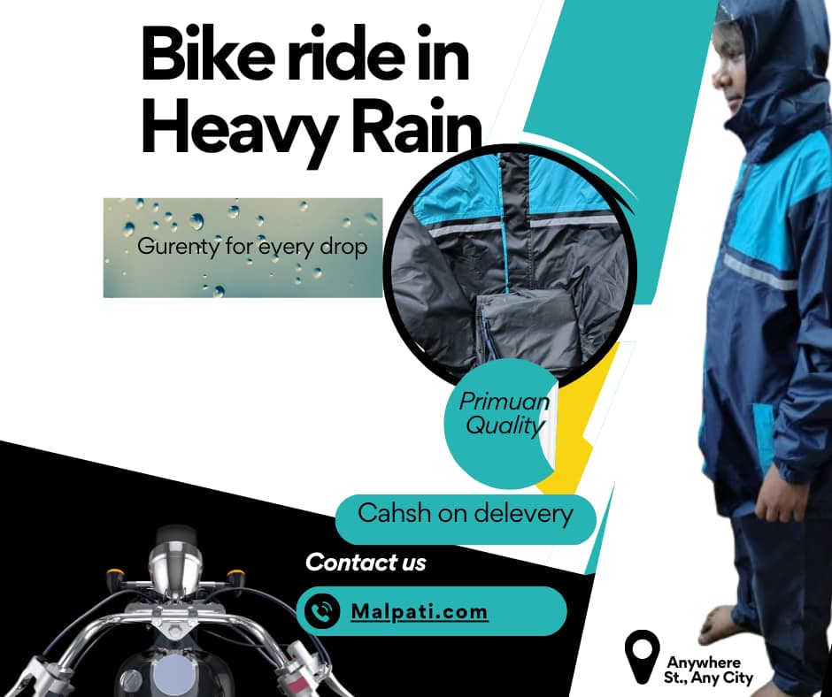 Premium Quality Raincoat The Best Raincoat for Riders - Malpati